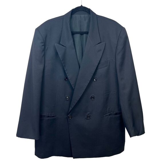 Suits & Blazers | Vito Rufolo Suit Blazer Wool Double Breasted Ventless ...